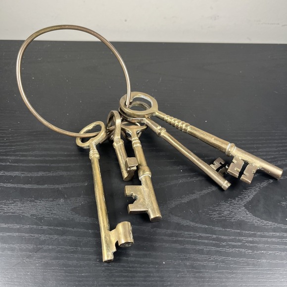 Accessories | Brass Metal 5 Skeleton Keys Various Lengths Types | Poshmark